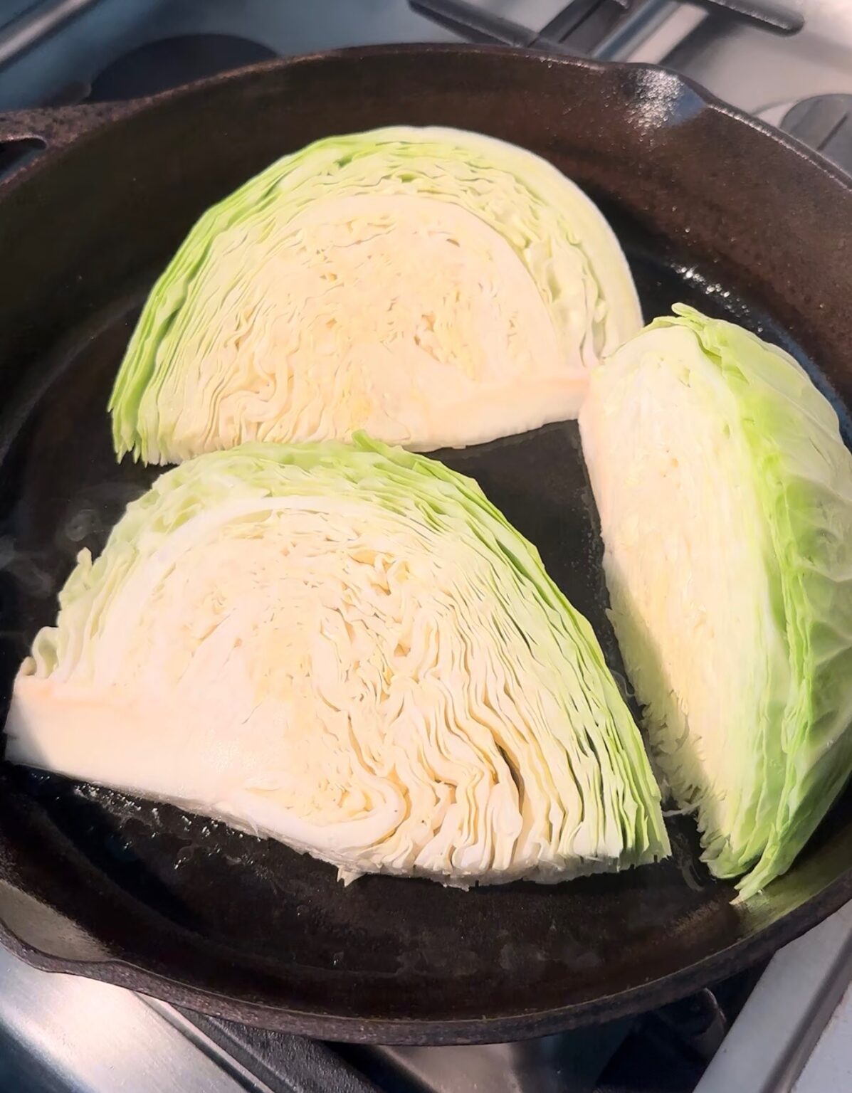Garlic Parmesan Melting Cabbage - Cooking With Destiny