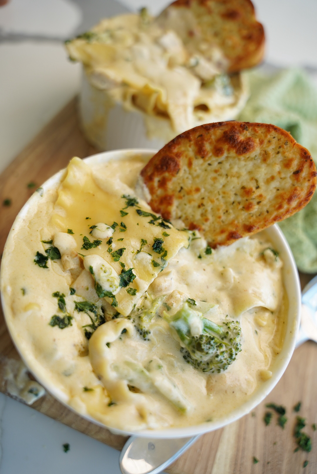 Chicken Alfredo Soup - Cooking With Destiny